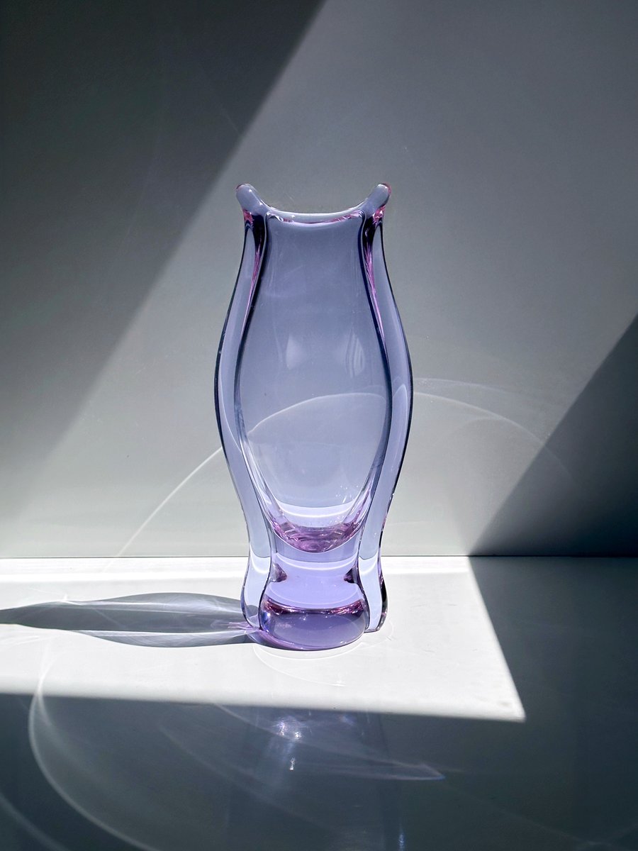 Bohemian Alexandrite Glass Vase by Miroslav Klinger, 1960s for sale at ...