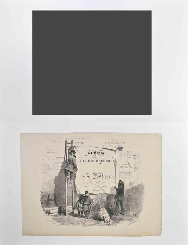 Auguste Raffet, The Board, Lithograph, 1836 for sale at Pamono