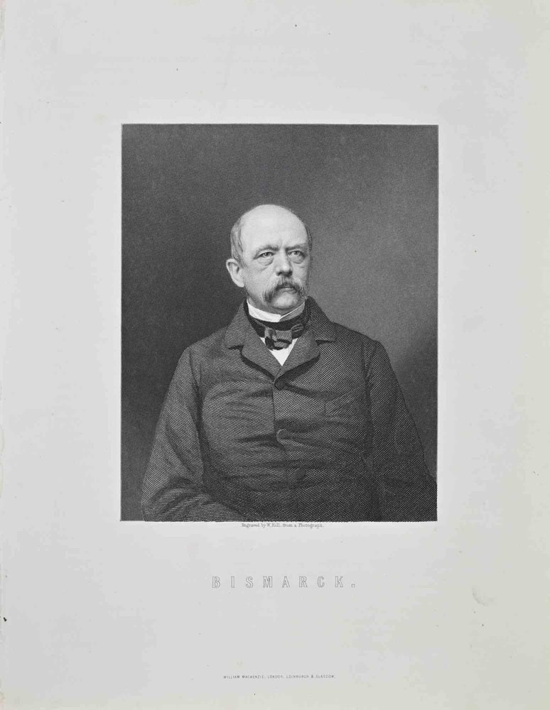William Holl, Portrait of Otto Von Bismarck, Lithograph, 1872 for sale ...