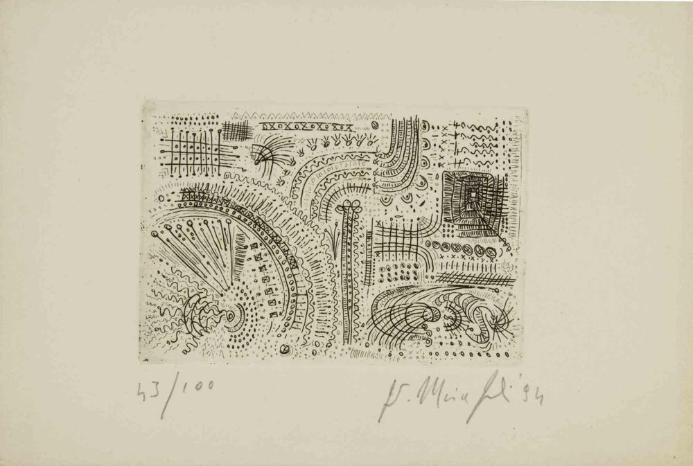 Fausto Maria Franchi, Abstract Composition, Etching, 1994 for sale at ...