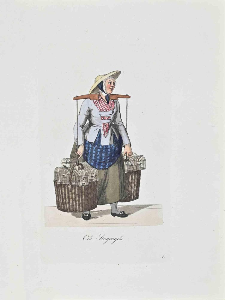 Christoph Suhr, Ock Singvagels, Etching, 1808 for sale at Pamono