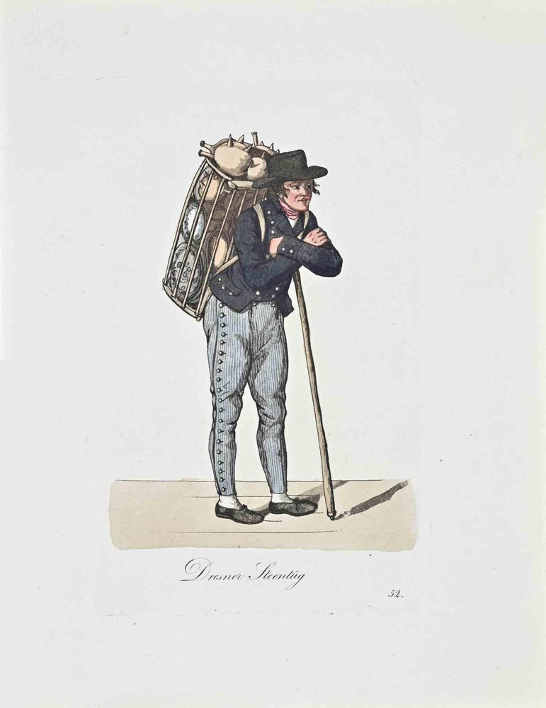 Christoph Suhr, Dresner Steentug, Etching, 1808 for sale at Pamono