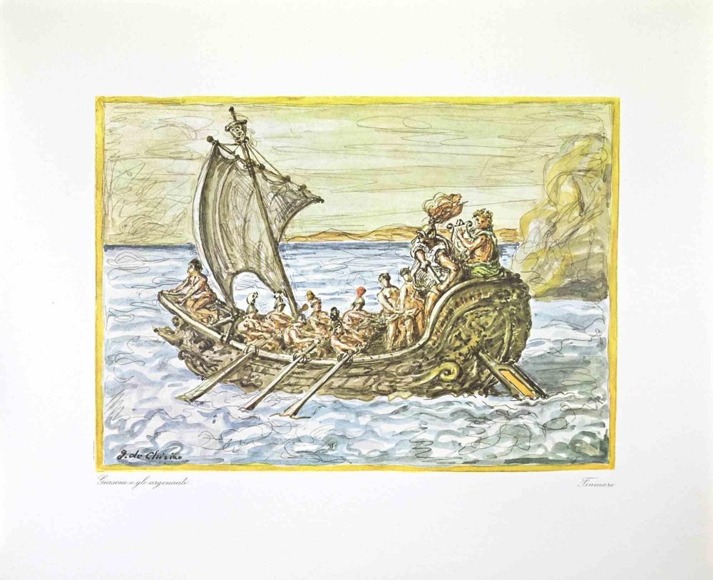 Giorgio De Chirico, Jason and the Argonauts, Vintage Offset Print, 1962 ...