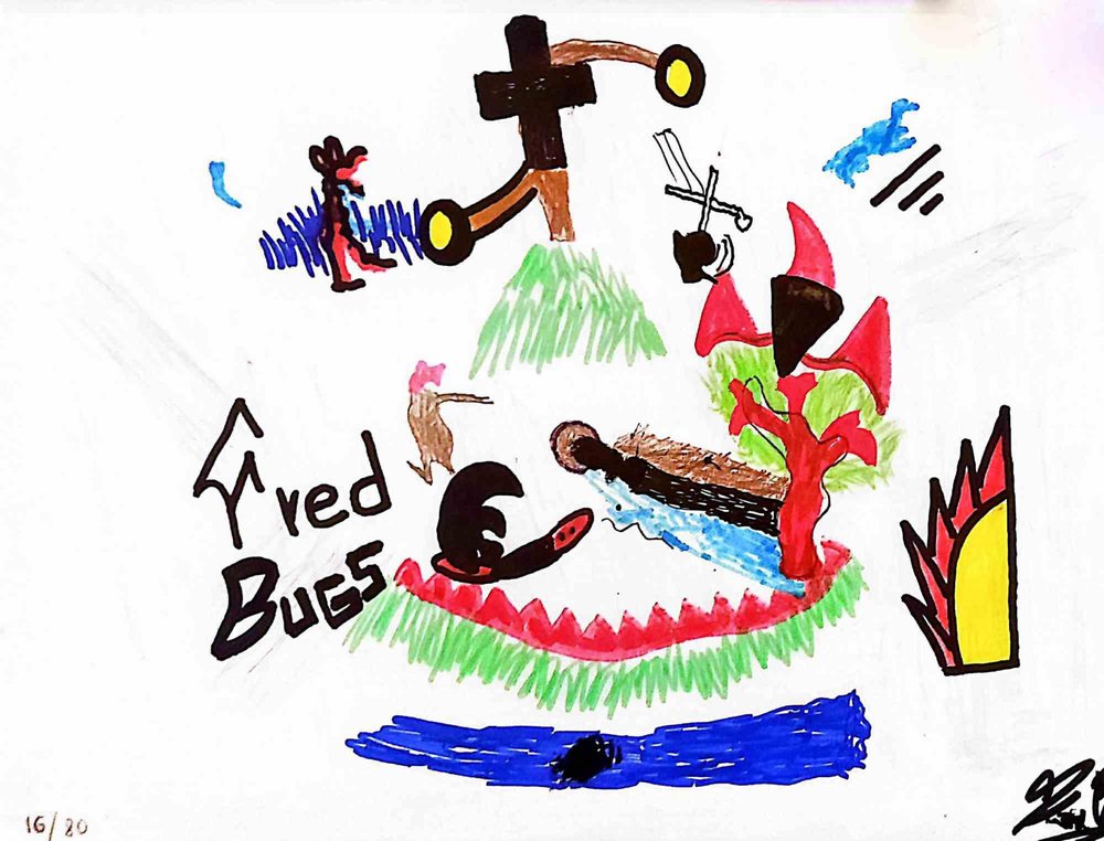 Fred Bugs, Untitled, Drawing, 2024 for sale at Pamono