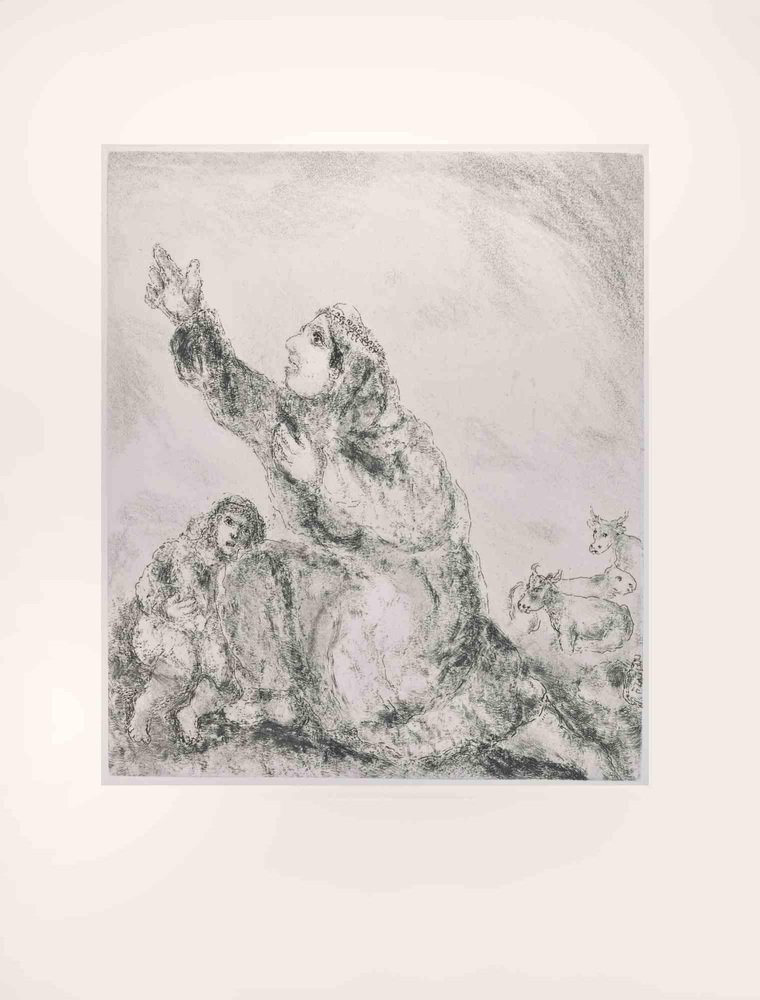 Marc Chagall, Anne Invokes the Lord, Etching, 1956 for sale at Pamono