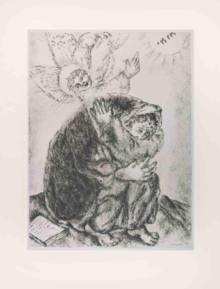 Marc Chagall, Isaiah's Prayer, Etching, 1956 for sale at Pamono