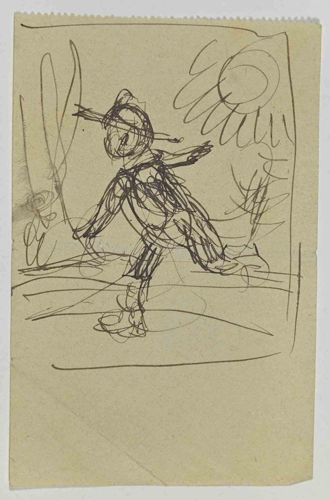 Gabriele Galantara, Break Free, Drawing, Early 20th Century for sale at ...
