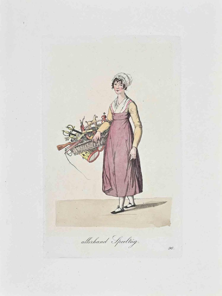 Christoph Suhr, Allerhand Speeltug, Etching, 1808 for sale at Pamono