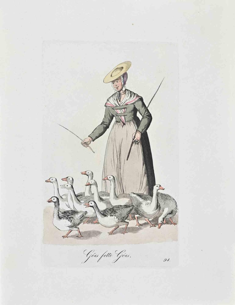Christoph Suhr, Goes Fette Goes, Etching, 1808 for sale at Pamono