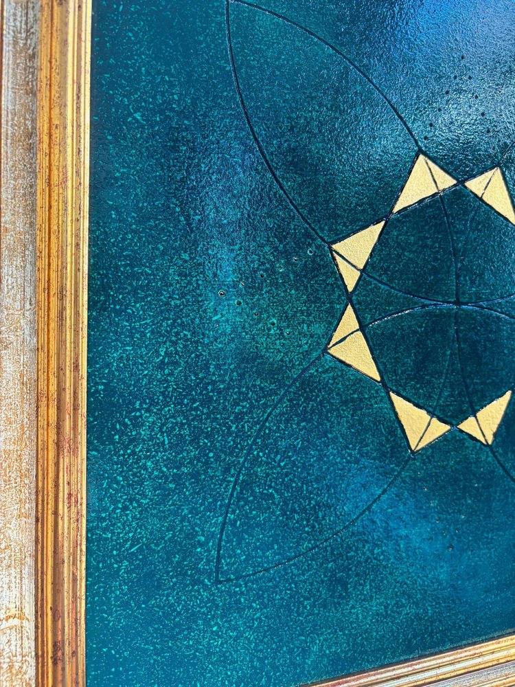 Aryana Gyselinck, The Sacred Geometry of Leo, Acryl and Gold on ...