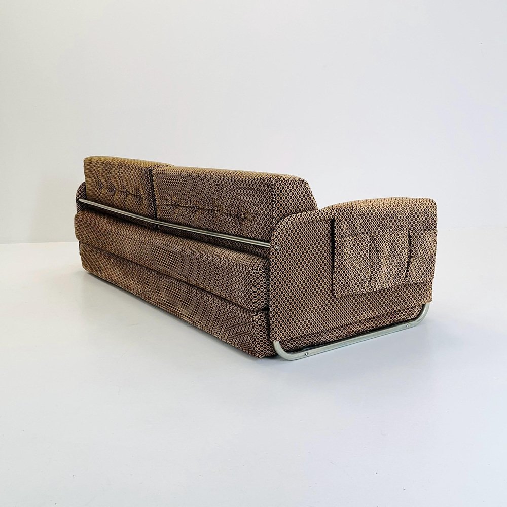 Mid-Century Bauhaus Daybed Sofa in Chrome Tubular Frame, Germany, 1980s ...