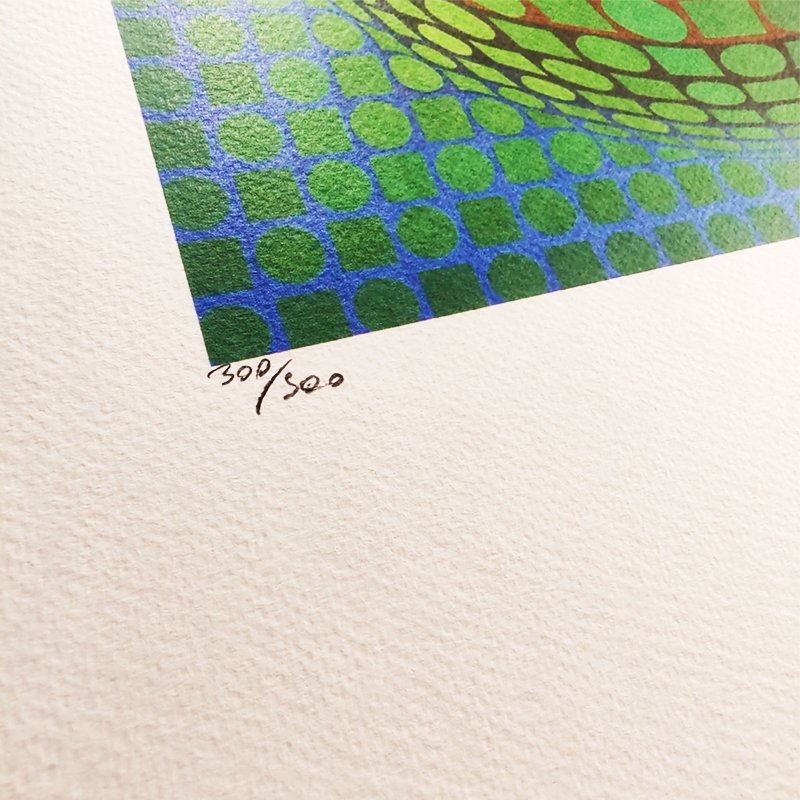 After Victor Vasarely, Op Art Composition, 1970s, Lithograph for sale ...