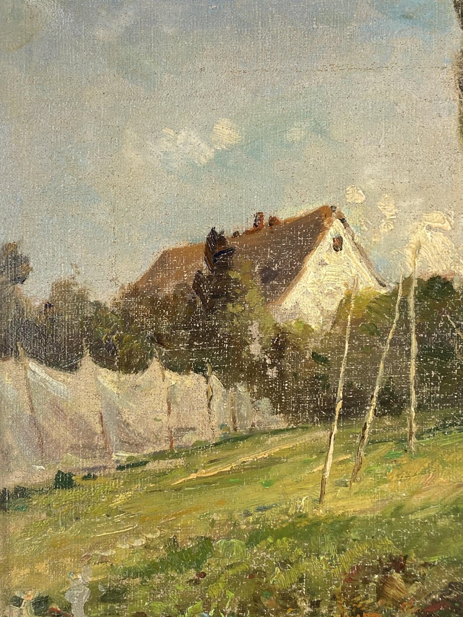 Wilhelm Frey, Netting Place on Lake Constance, 1909, Oil on Canvas for ...