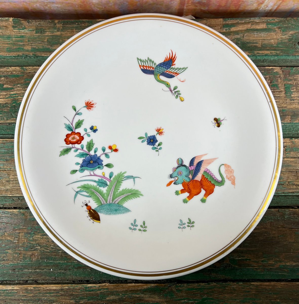 Large Porcelain Wall Dish from Meissen for sale at Pamono