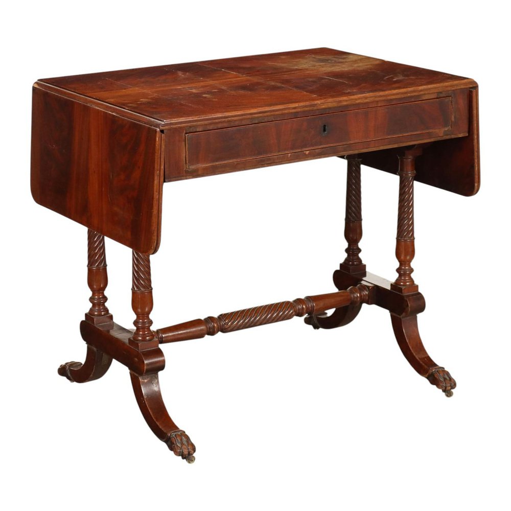 Regency Mahogany Writing Desk for sale at Pamono