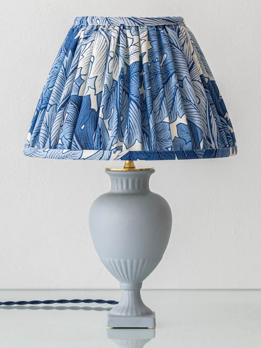 Vintage Amphora Table Lamp with New Pleated William Morris Shade by ...