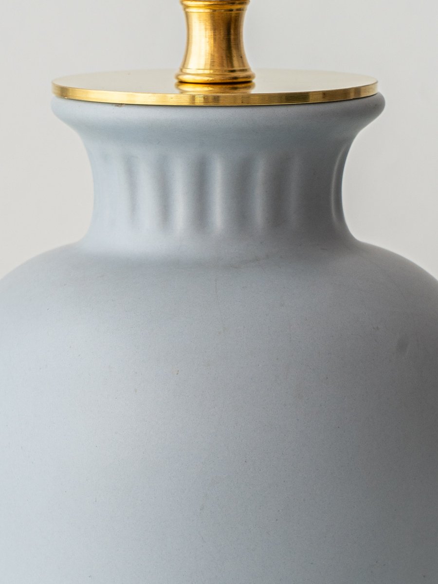 Vintage Amphora Table Lamp with New Pleated William Morris Shade by ...
