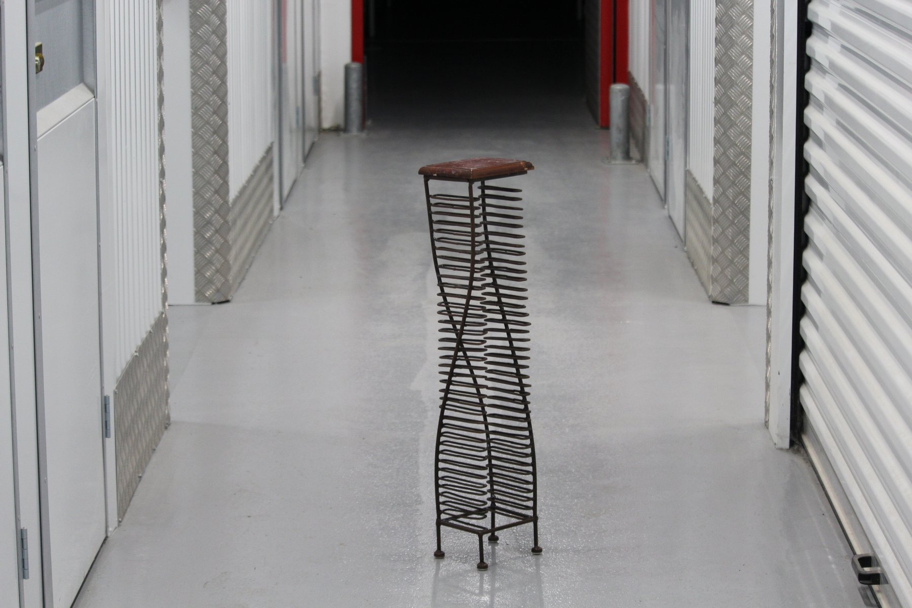 Wrought Iron CD Holder, 1990s for sale at Pamono