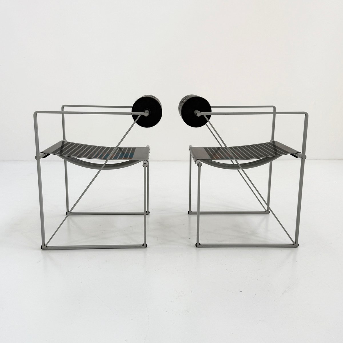 Vintage Black and Grey Seconda Chairs by Mario Botta for Alias, 1980s ...