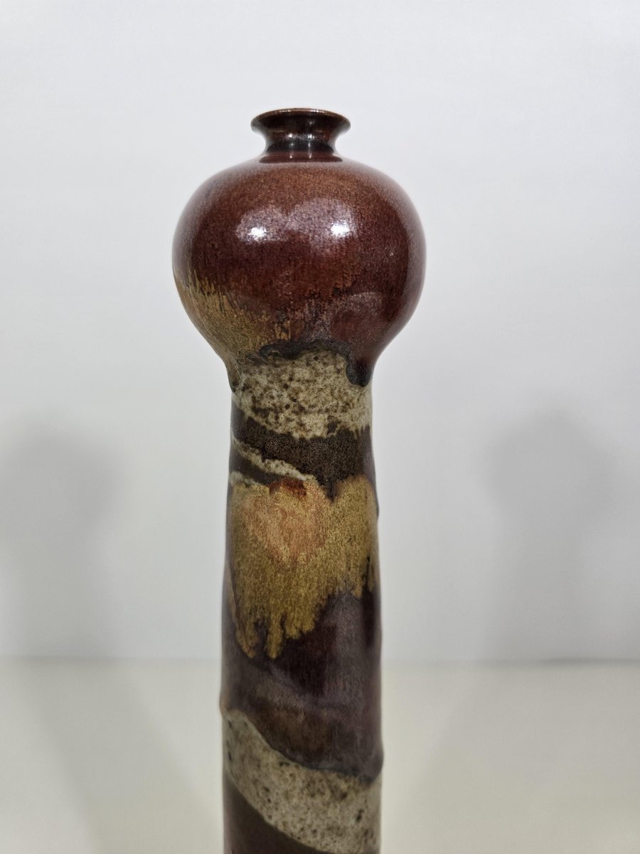 Glazed Stoneware Vase by Annie Maume, France, 1970s for sale at Pamono