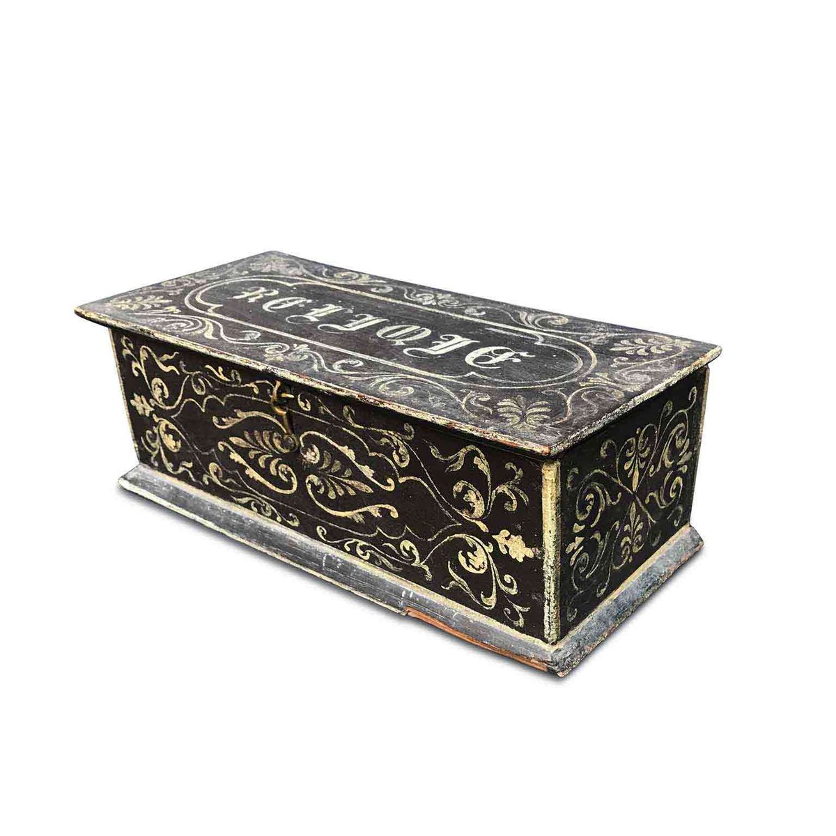 French Lacquered Relic Box for sale at Pamono