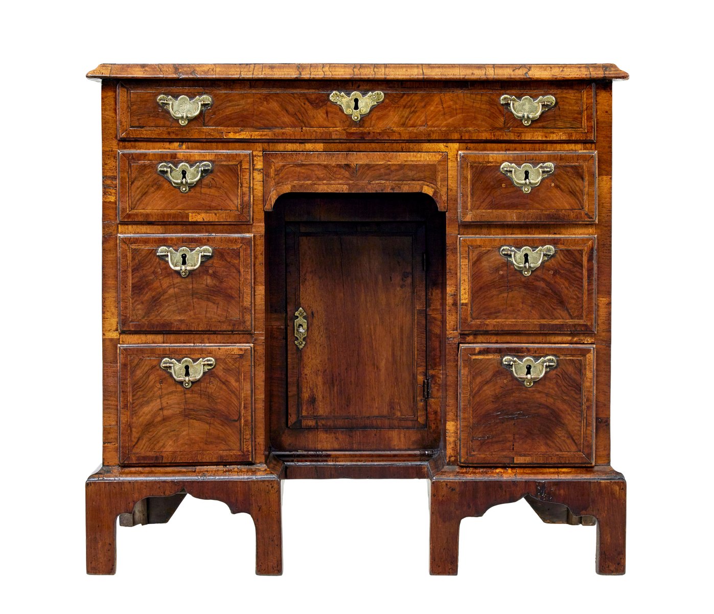 18th Century Queen Anne and Later Walnut Kneehole Desk, 1710 for sale ...