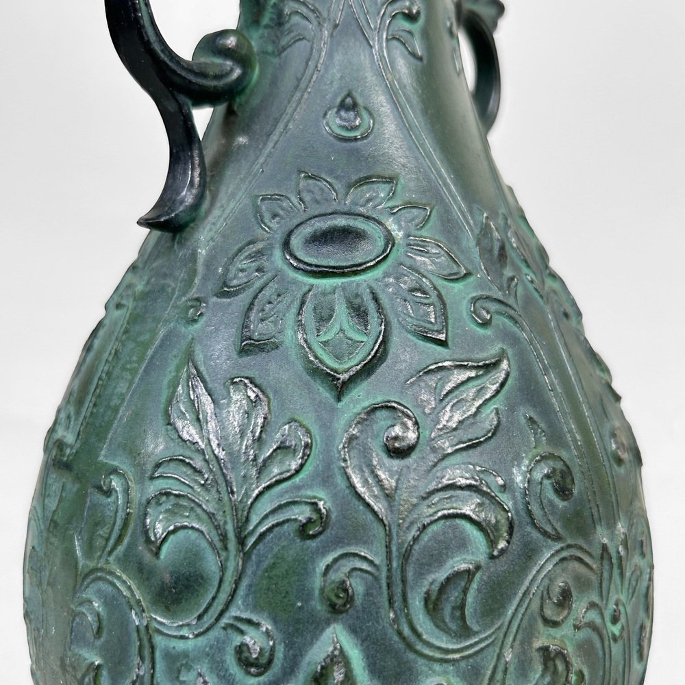 Japanese Takaoka Ikebana Vase, Metalcraft, 1950s for sale at Pamono