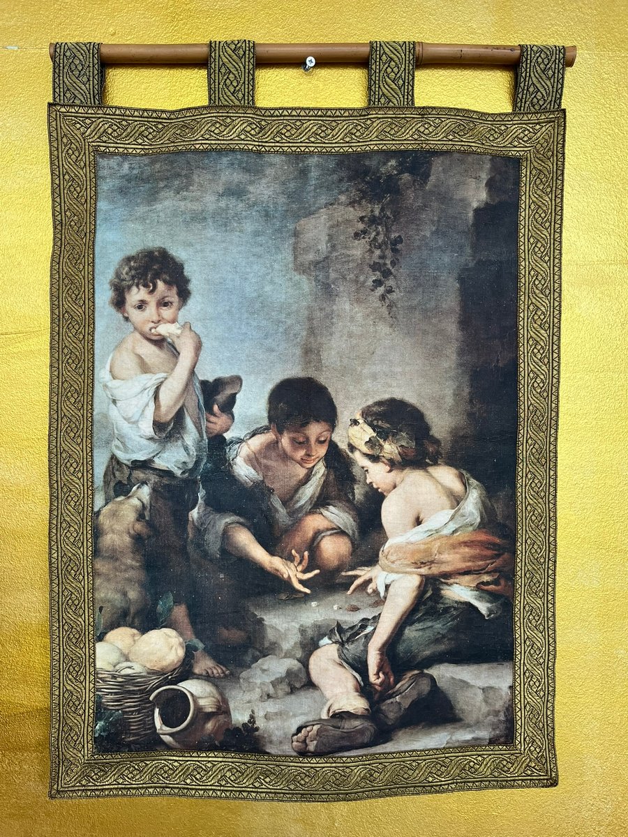 Murillo, Children Playing Dice, 1920, Oil on Canvas, Framed for sale at ...