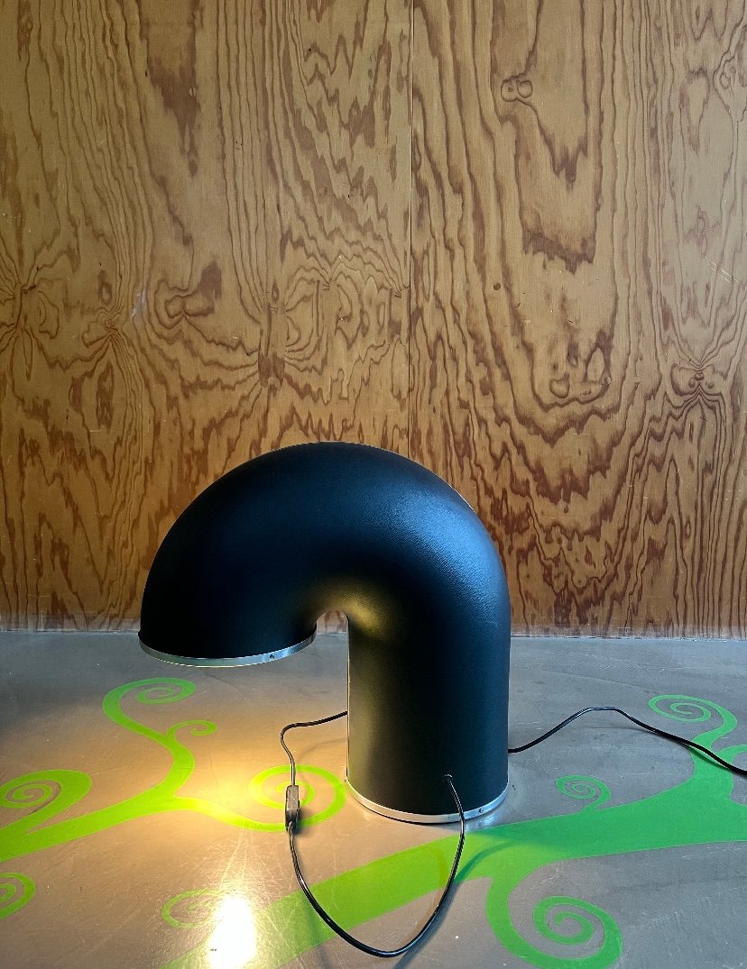 Industrial Table Lamp with Curved Tubular Structure, Italy, 1960s for ...