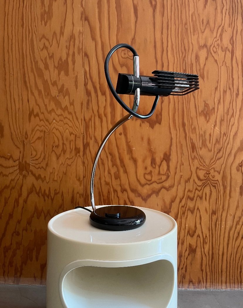 Mod. Wing 509 Metal Table Lamp by Bruno Gecchelin for O-Luce, Italy ...