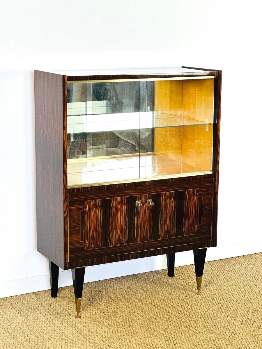 Modern Art Deco Display Cabinet in Macassar, France, 1950 for sale at ...