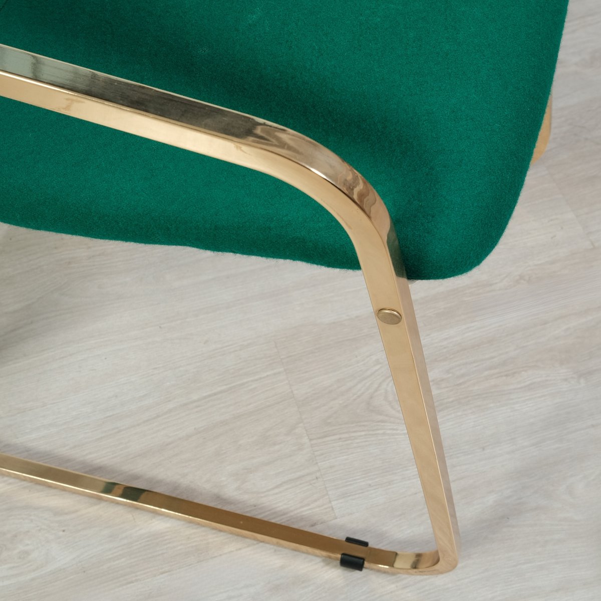 Vintage Poker Chairs in Green Fabric, Set of 4 for sale at Pamono