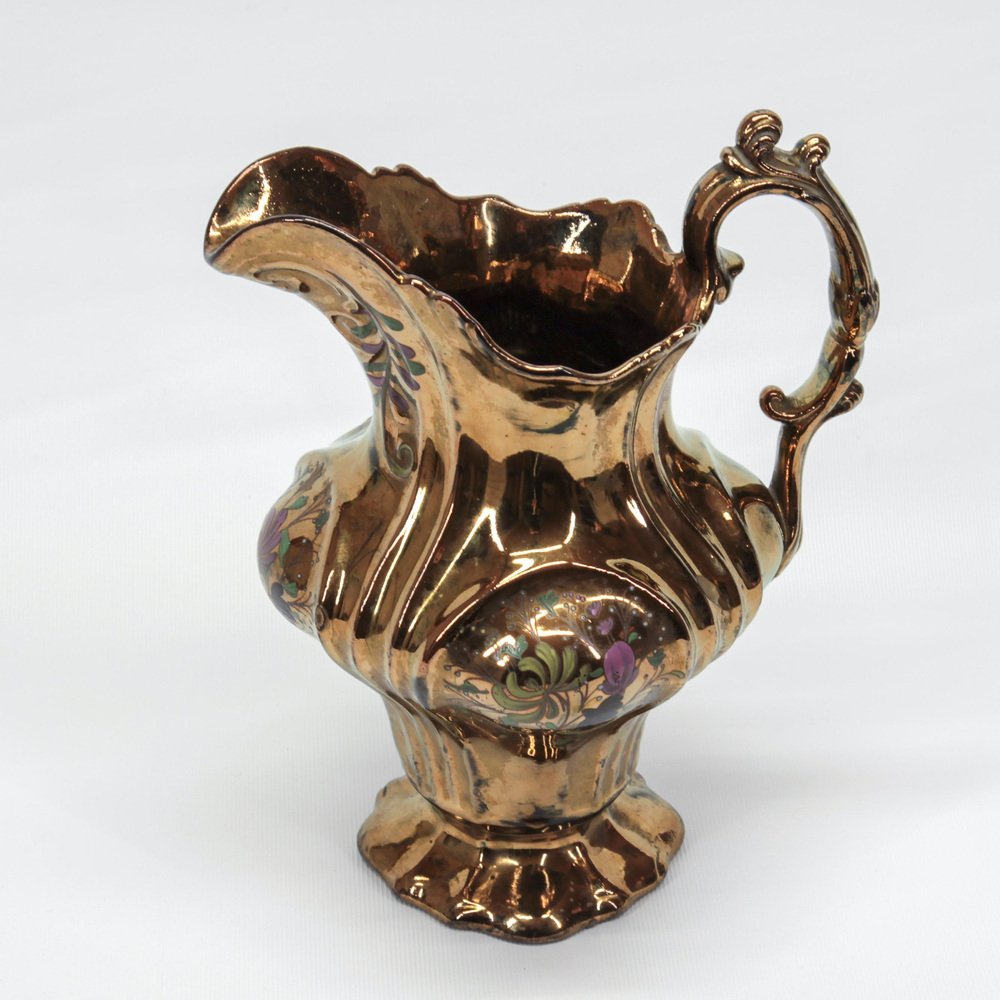Art Nouveau Gold Ceramic Jug for sale at Pamono