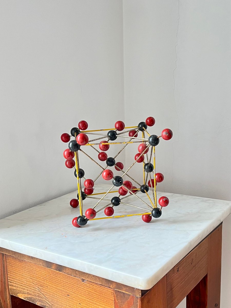 Vintage Czech Carbon Dioxide Molecular Model in Bakelite and Metal Wire ...