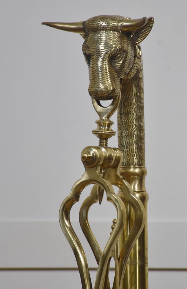 Monumental Floor Standing Brass Butcher Scale, 1890s for sale at Pamono