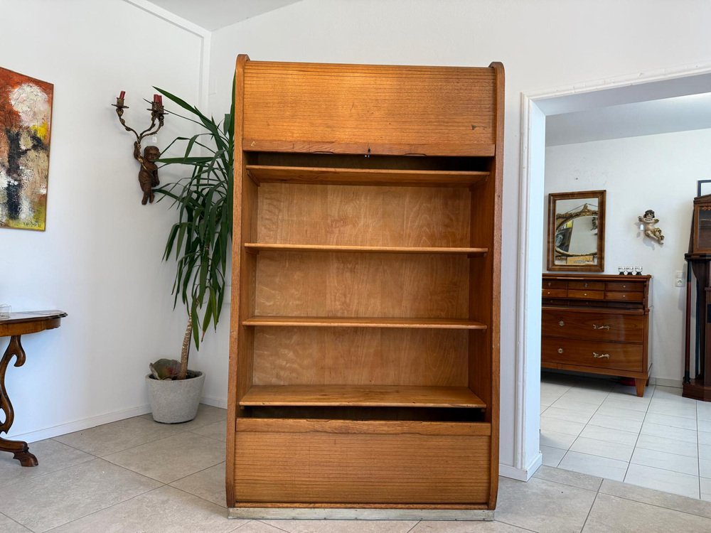 Art Nouveau Roller Shutter Cabinet, 1890s for sale at Pamono