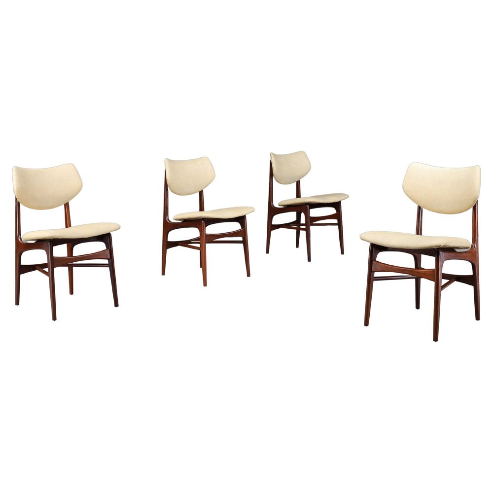 Mid-Century Hamar Dining Chairs by Louis van Teeffelen for Wébé ...