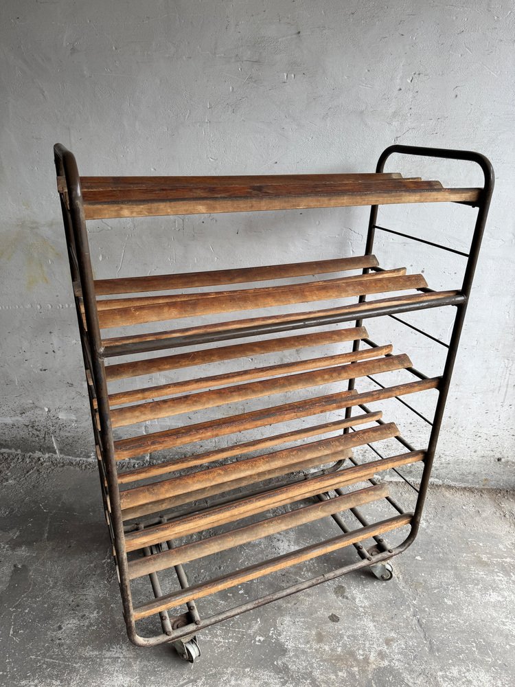 Vintage Belgian Interbellum Bakery Bread Rack, 1930 for sale at Pamono