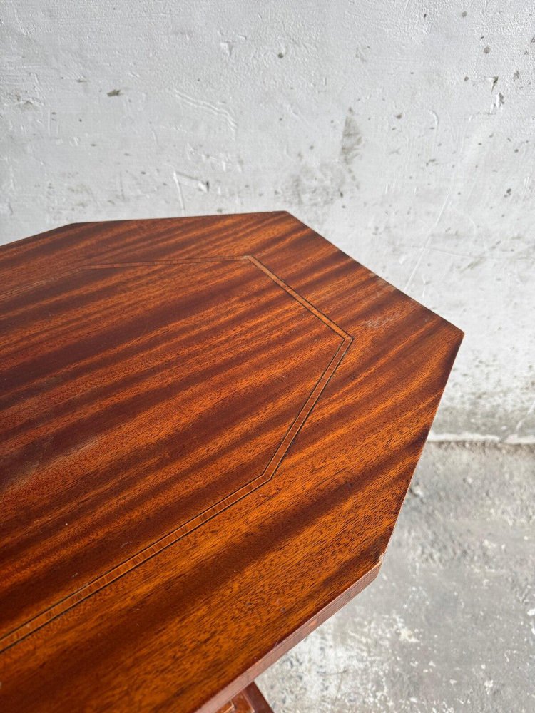 Interbellum Side Table with Prominent Wood Grain, 1930s for sale at Pamono