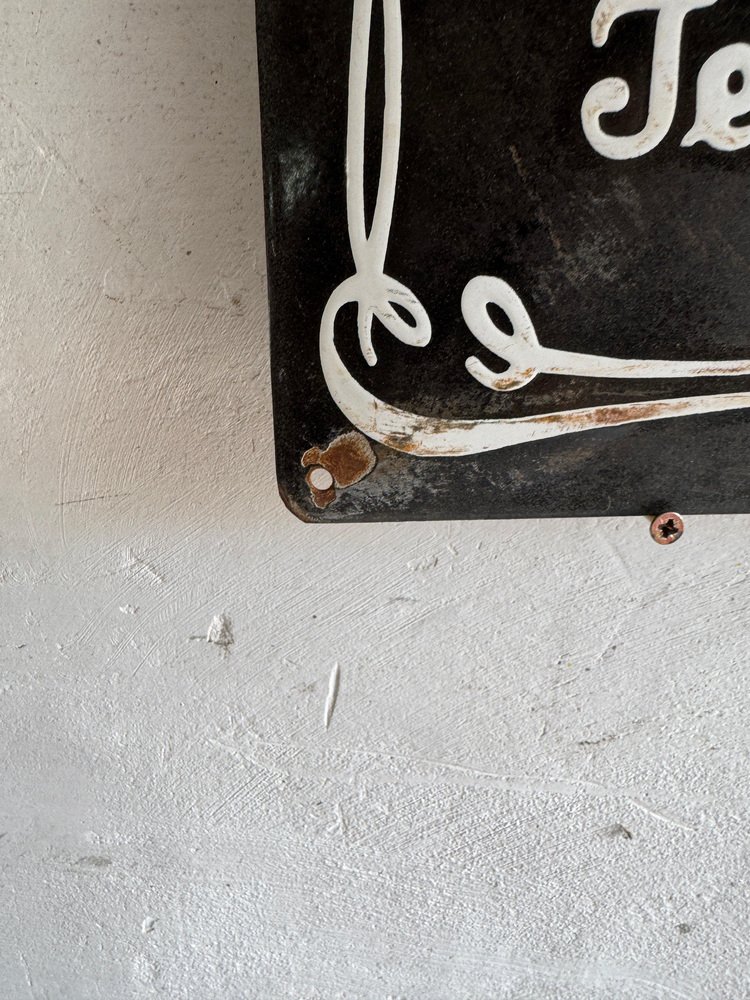 Vintage Jack Daniels Tennessee Whiskey Enamel Sign for sale at Pamono