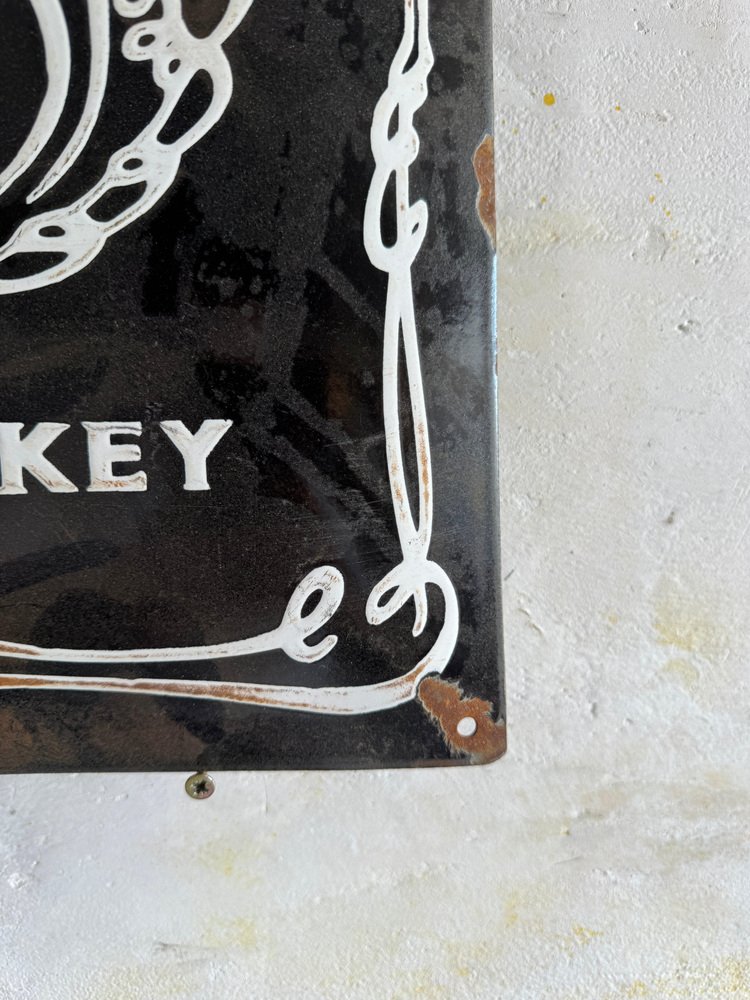 Vintage Jack Daniels Tennessee Whiskey Enamel Sign for sale at Pamono