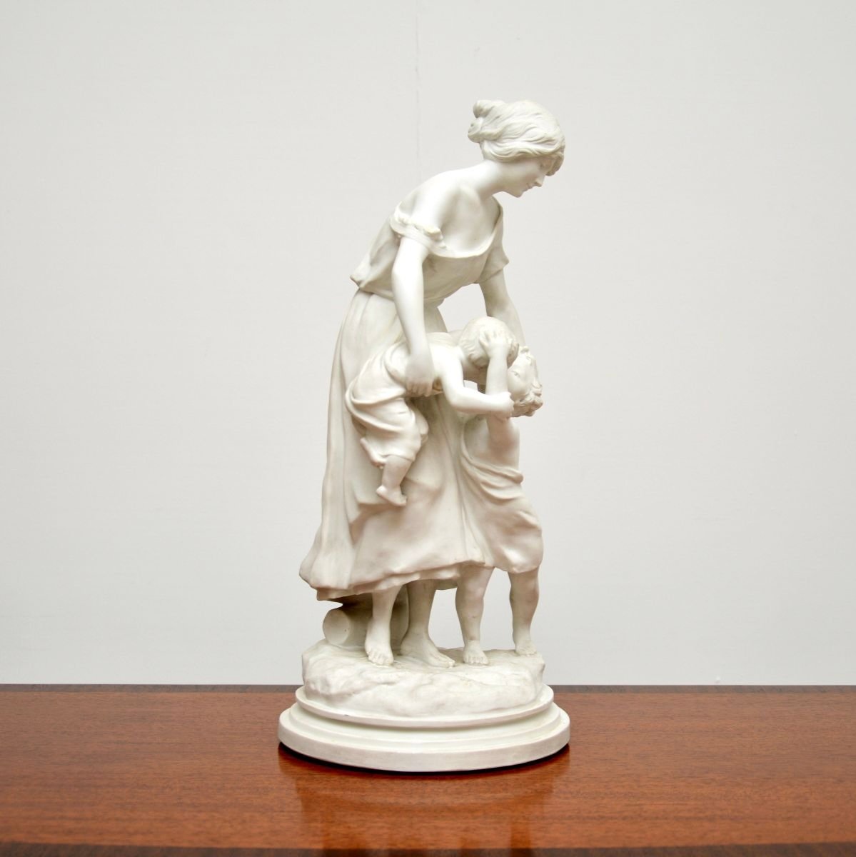 Luca Madrassi, French Figurative Sculpture, 1890, Bisque Porcelainn for ...