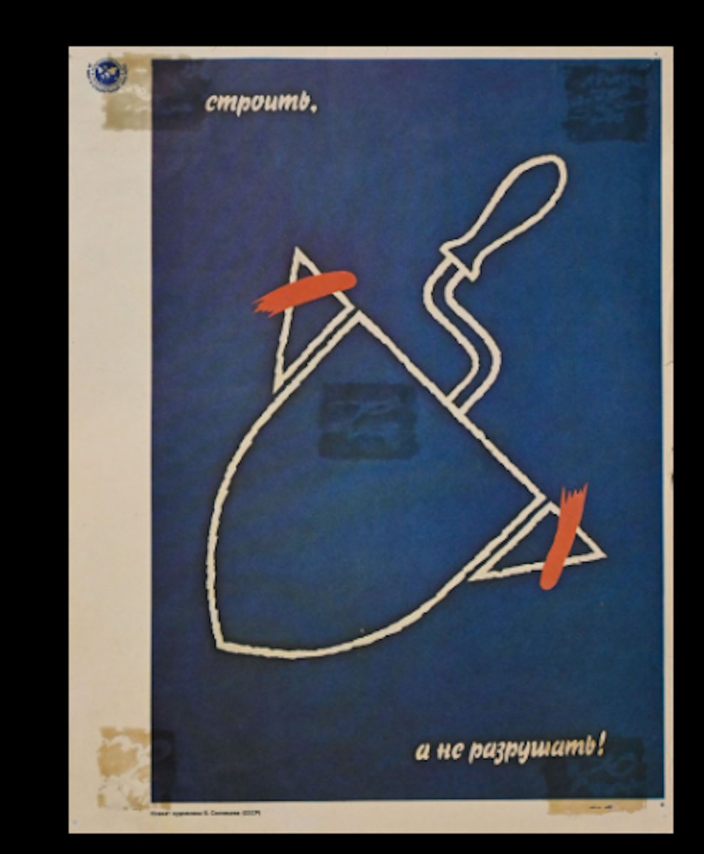 Soviet Propaganda Poster, Mid-20th Century for sale at Pamono