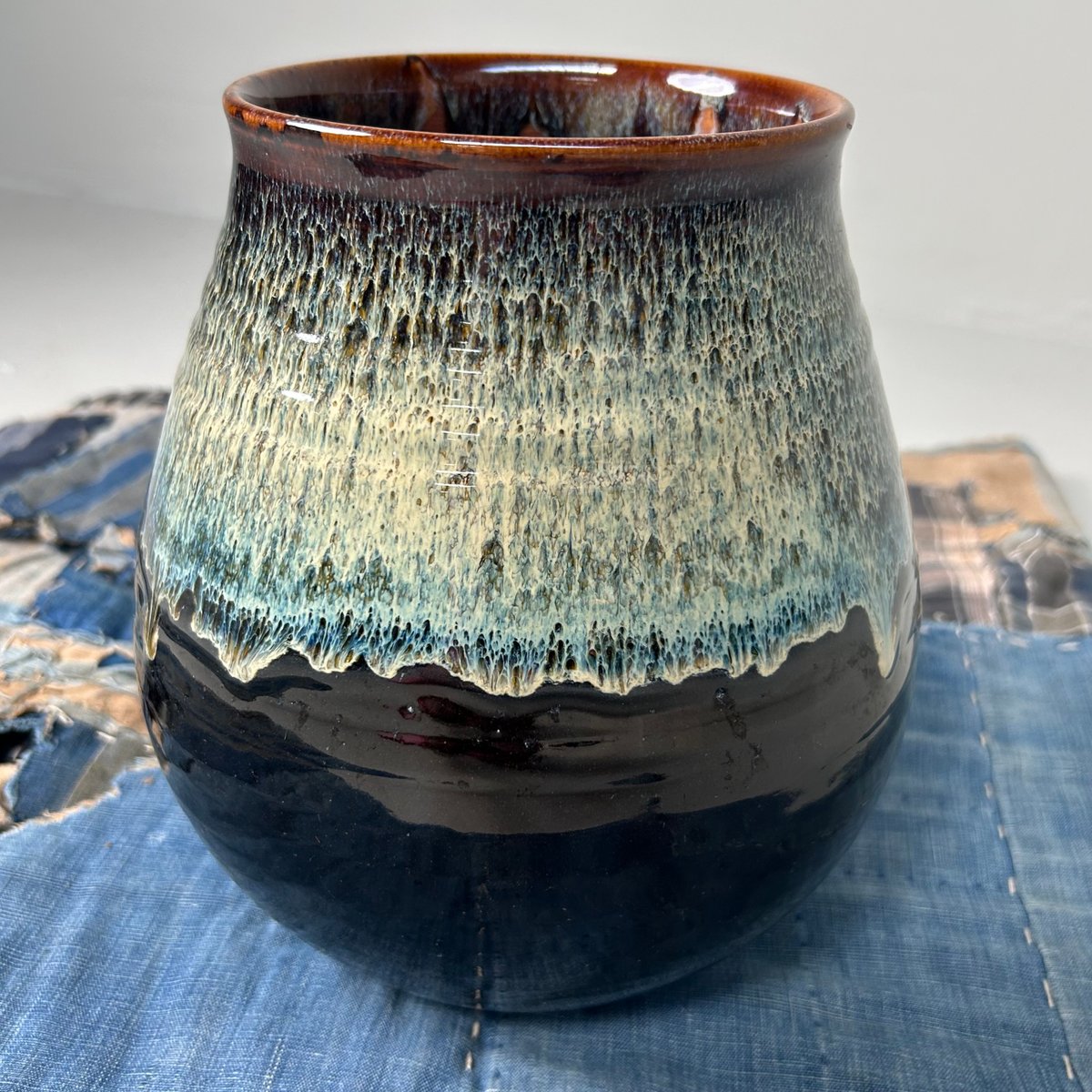 Japanese Ikebana Flower Vase Koishiwara-Yaki, 1970s for sale at Pamono