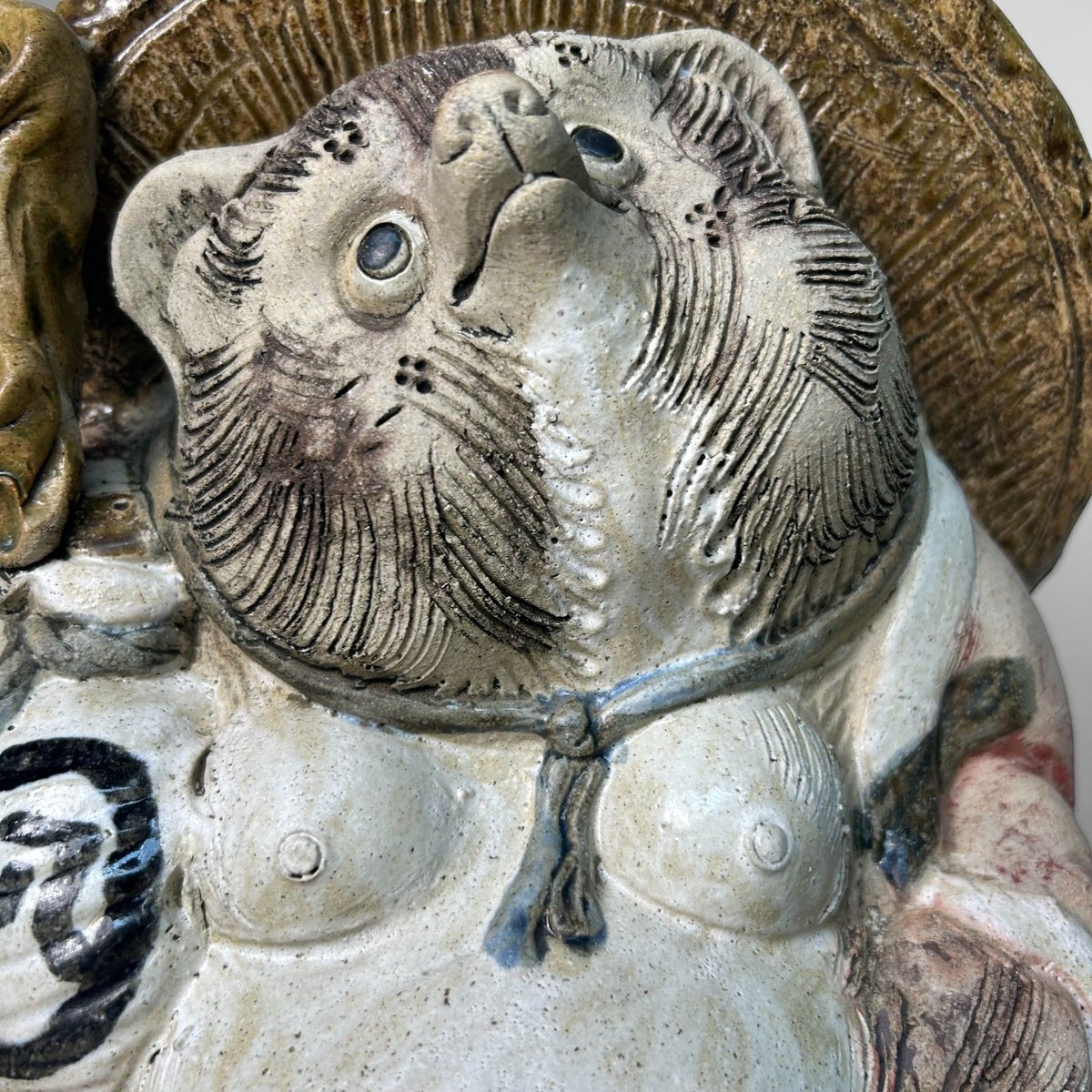 Tanuki Sculpture Shigaraki Ceramic, Japan, 1950s for sale at Pamono