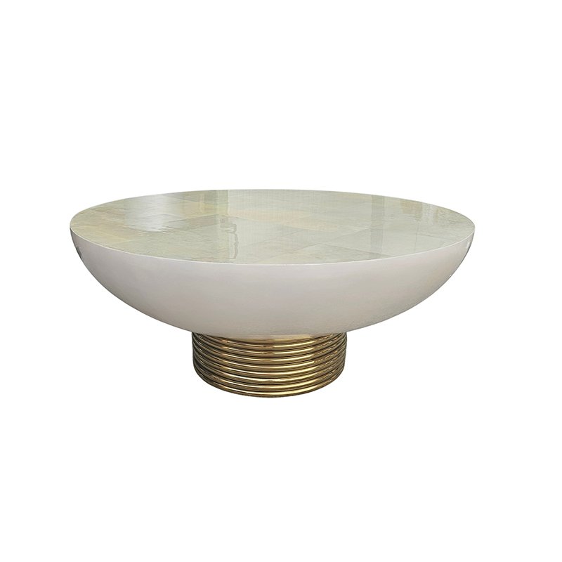 Low Parchment Table, 1980s for sale at Pamono