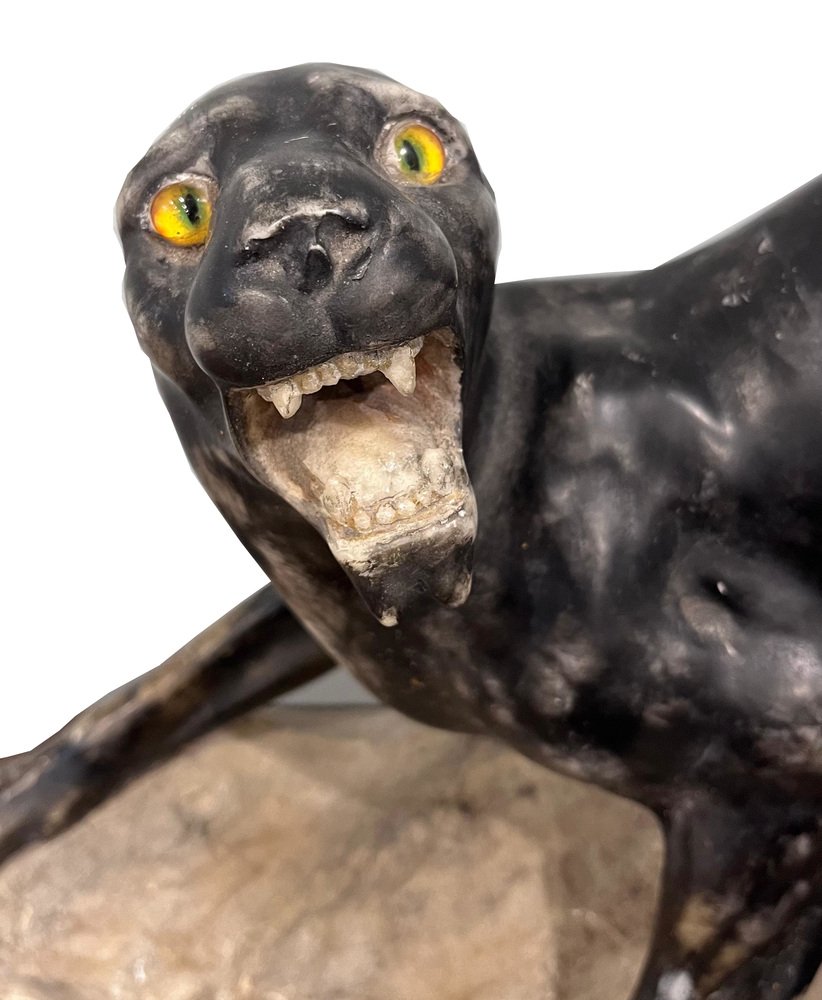 Animal Sculpture, 1800s, Marble with Glass Details for sale at Pamono