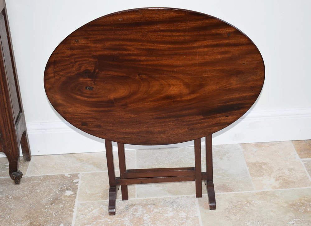Small French Wood Wine Tasting Table with Tilt Top, 1920s for sale at ...