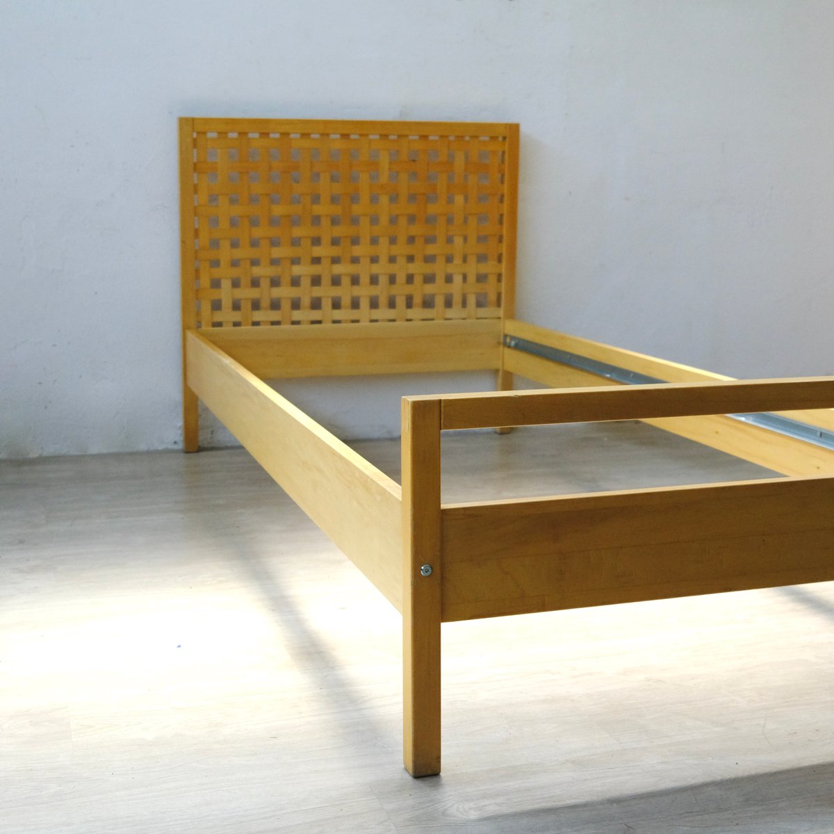 Vintage Single Bed with Nightstand Ottenby from Ikea, 1980s, Set of 2 ...