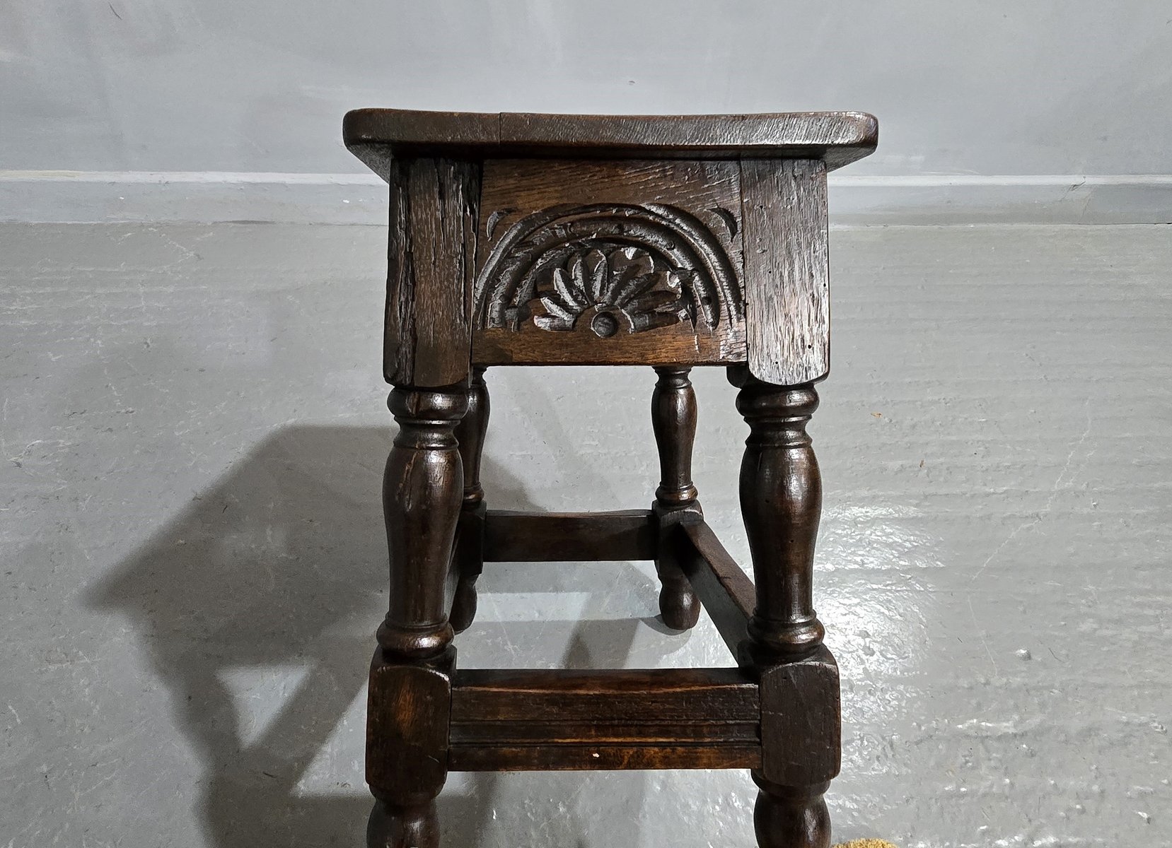 Antique Oak Stool, 1810 for sale at Pamono